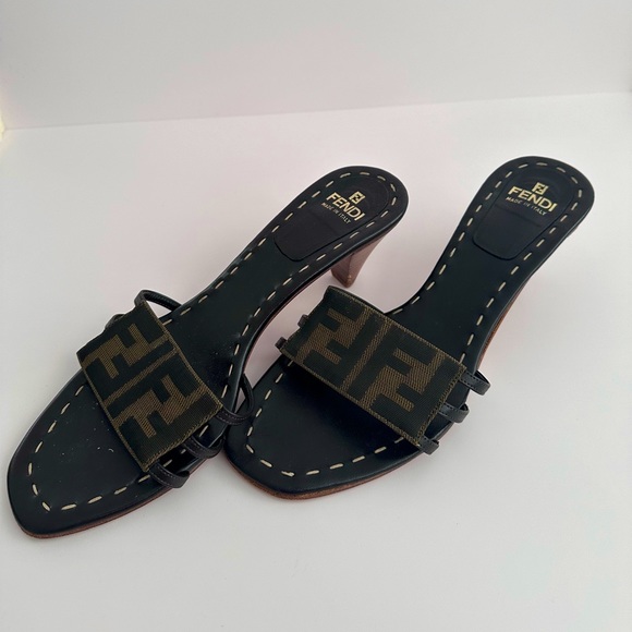 Fendi | Shoes | Fendi Vintage Sliders 0 Authentic | Poshmark